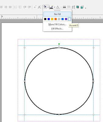 Now, you need to fill in your circle to make sure it's white: