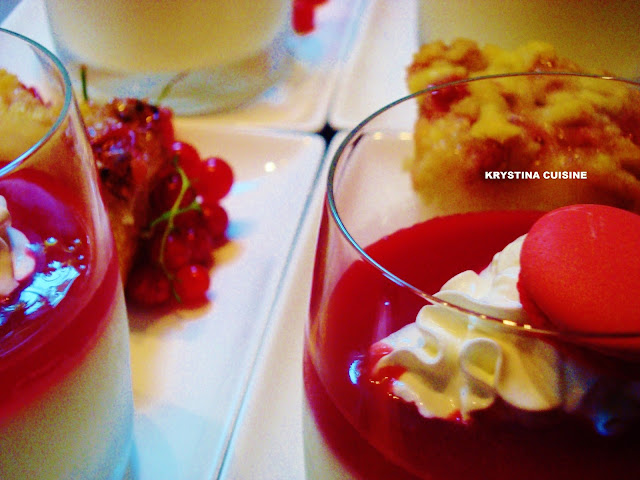 Krystina cuisine: Panna cotta au coulis de groseilles rouges