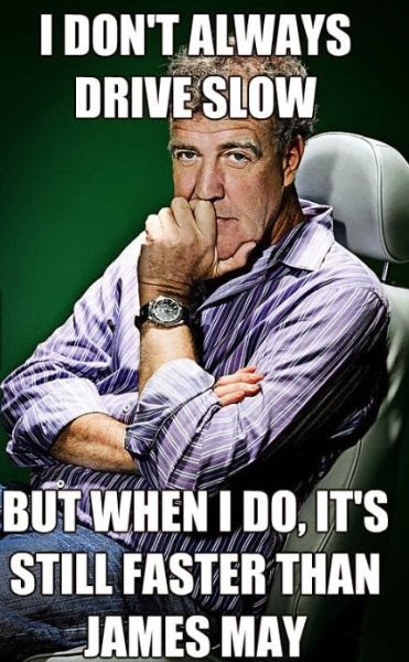 I don't always drive slow but when i do, it's still faster than james may