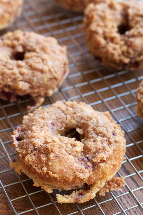A Less Processed Life: What's Baking: Blackberry Crumble Donuts