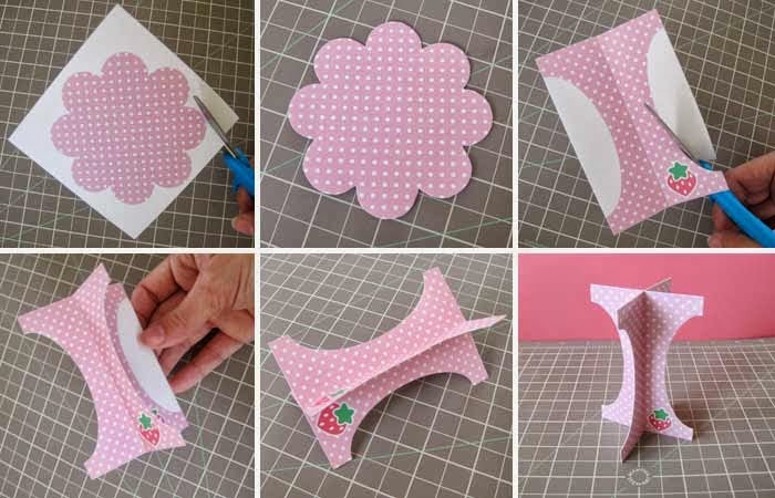 Stand para Cupcakes hecho de Cartón. Tutorial con Plantillas. - Ideas y ...