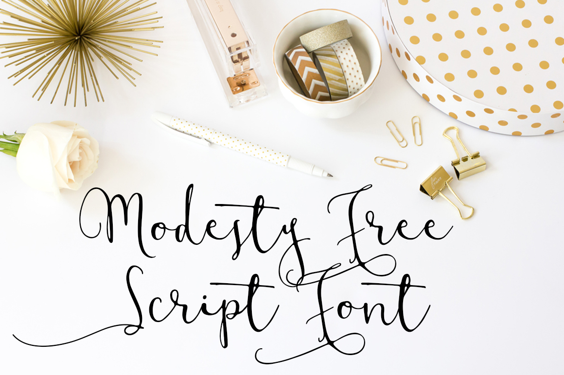 DLOLLEYS HELP: Modesty Free Script Font