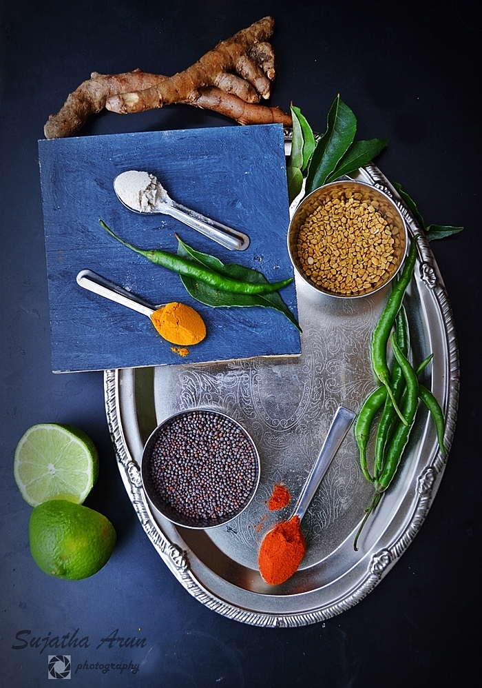 Spices and Treats: Mango-Ginger Pickle | Manga-inji Oorugai