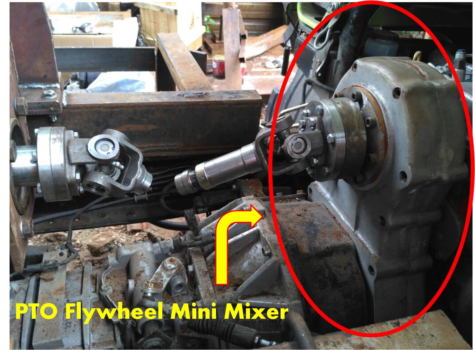 PTO Flywheel Mini Mixer