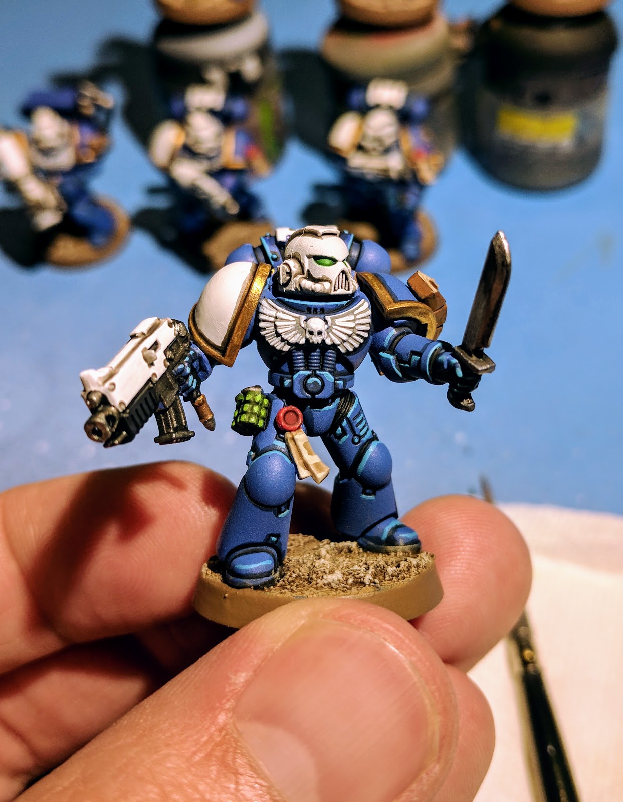 The Hammer of Wrath: WIP: Ultramarines Veteran Squads Complete