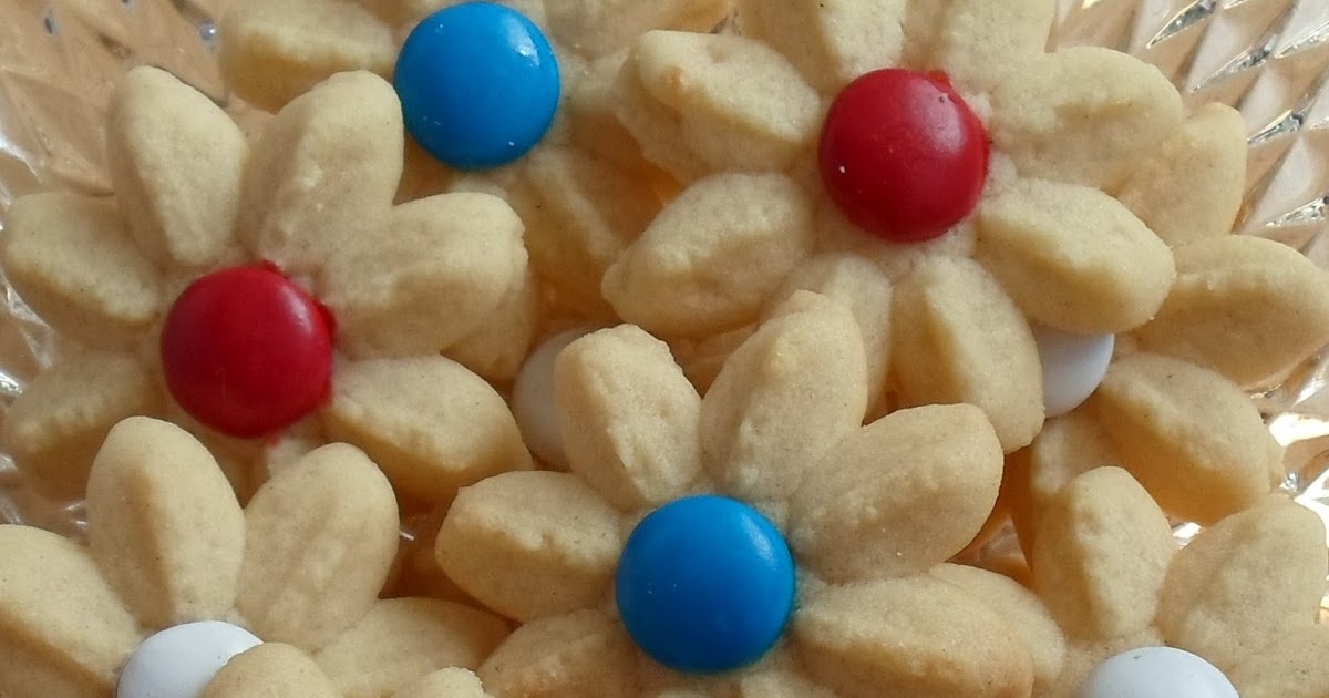 Happier Than A Pig In Mud: White Chocolate Spritz Cookies