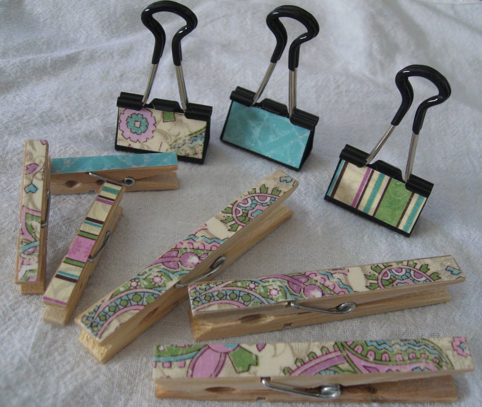 KinzyKate's lil' stitches: Multipurpose Binder Clips & Clothes Pins