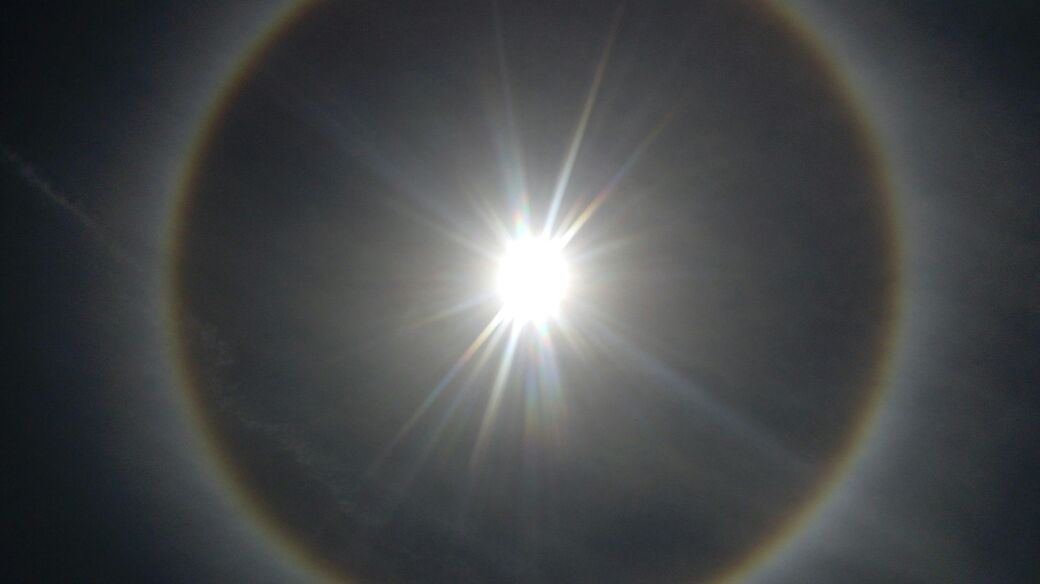 O Argonauta: Halo Solar é visualizado em Bom Conselho