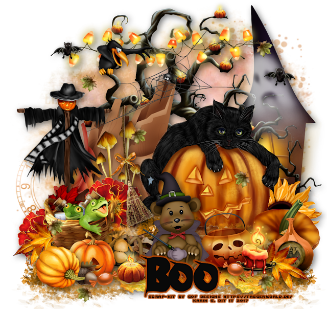 Dreamworld Design - Tutorial´s, Scrap - Kits and more: Halloween FTU - Boo