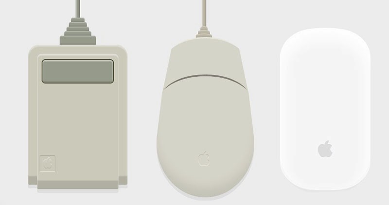 Los 30 años del mouse de Apple