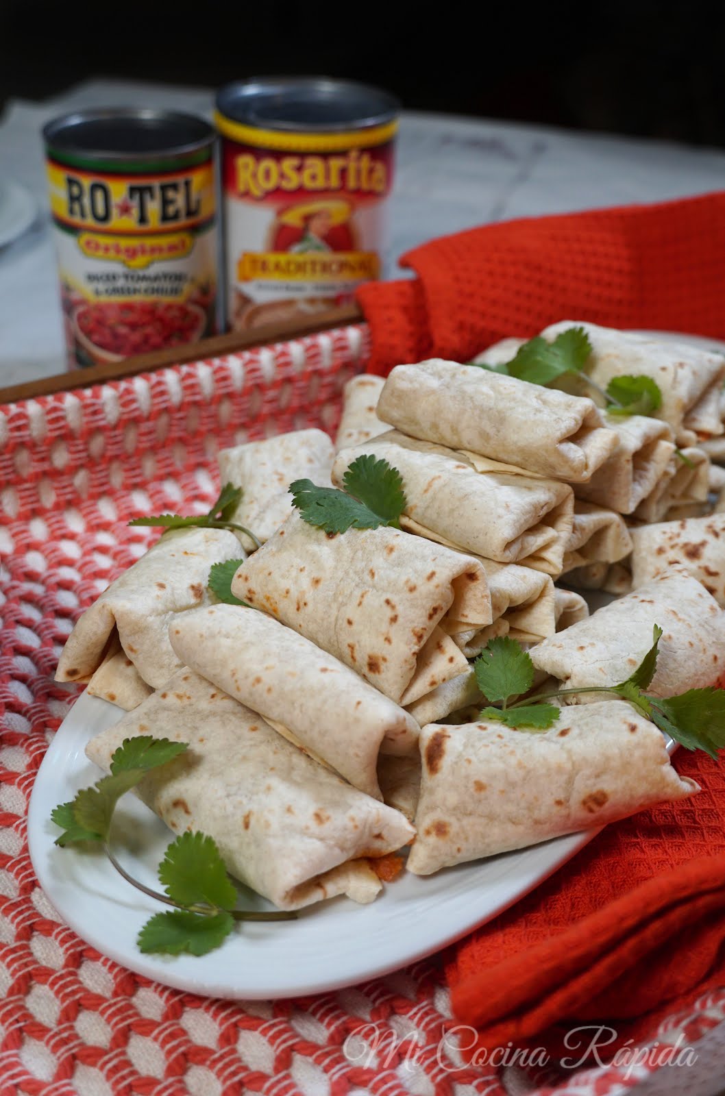 Mini Burritos de Frijol y Queso - Mi Cocina Rápida