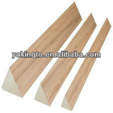 triangular wood strips