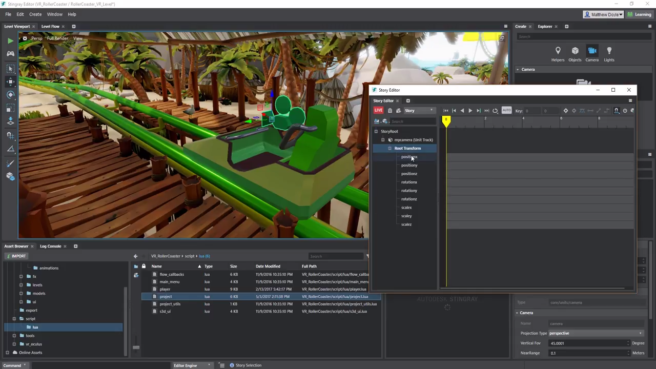 Using VR Perspective-Moving Cameras In Stingray | Tutorialzgeek
