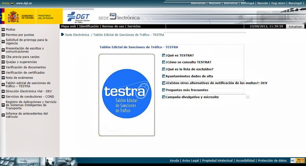Los argamasilleros ya pueden consultar las sanciones de tráfico en TESTRA