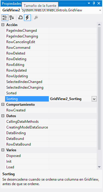 Soluciones a problemas de desarrollo: Ordenar GridView en modo de ejecución