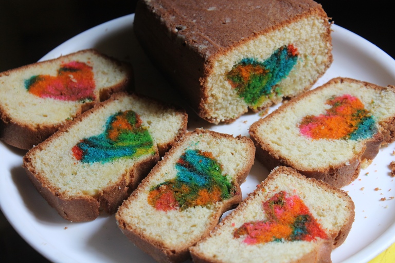 Hidden Heart Cake Recipe | Surprise Heart Cake Recipe