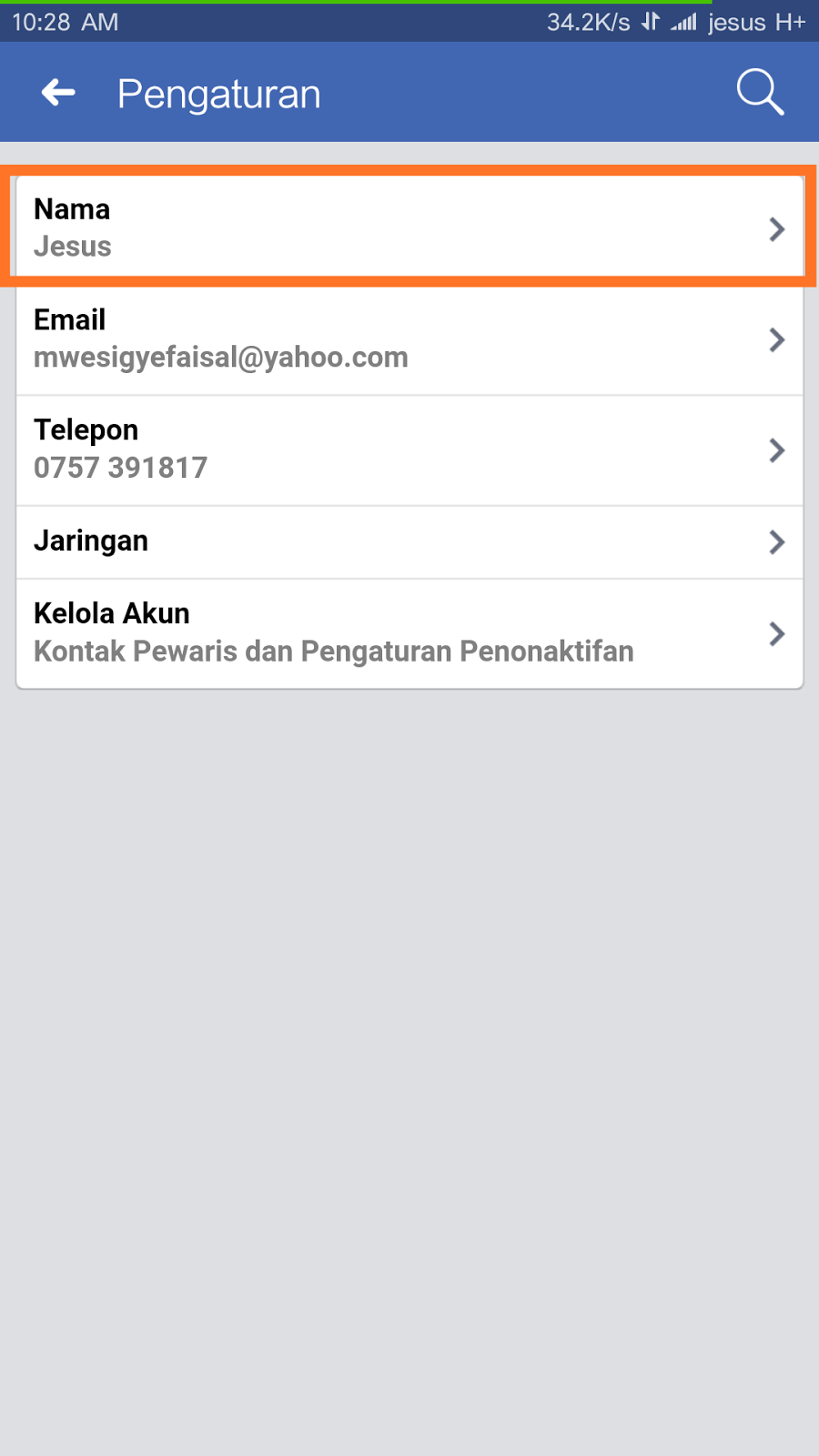 HOW TO USE ONE NAME ON FACEBOOK