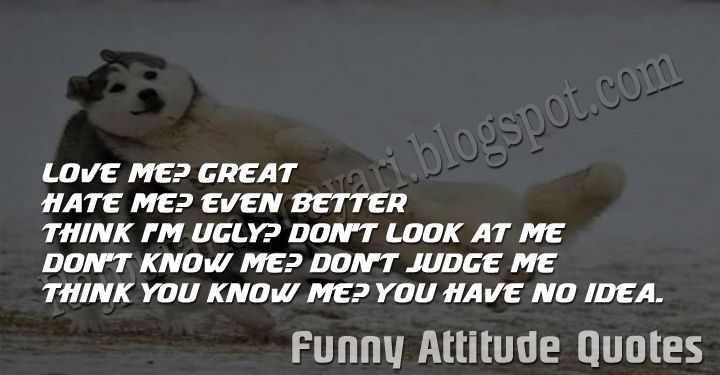 Top 35 Funny Attitude Quotes 2018 ( Funny Quotes On Attitude )