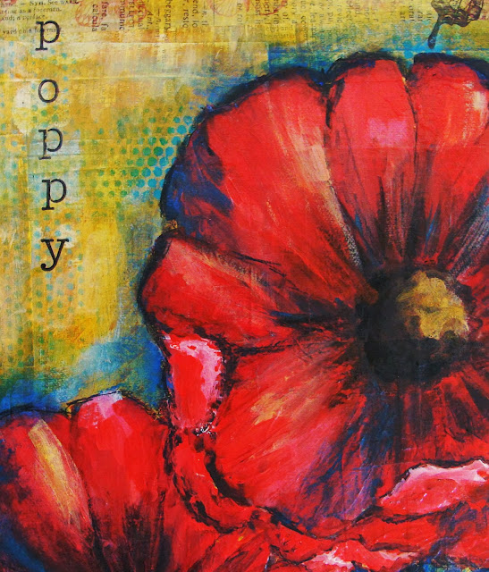 My Art Journal: A New Poppy Painting--From Start to Finish