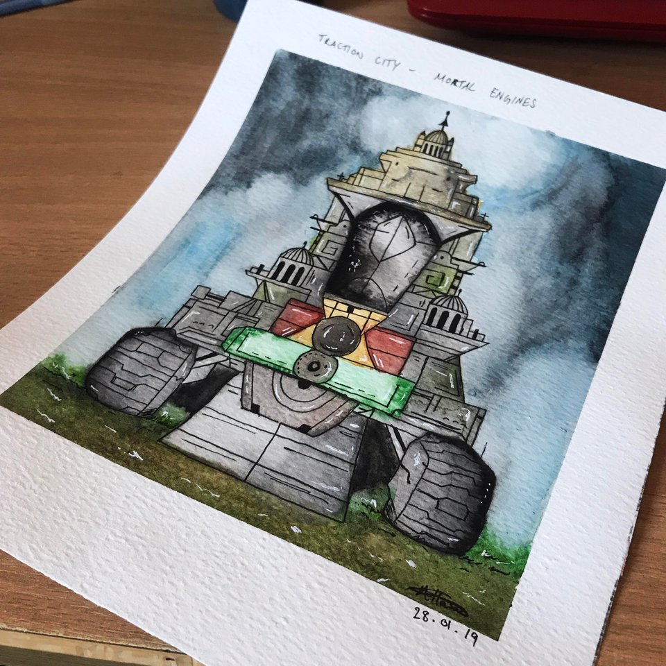 Fan art of a traction city by Galactic Patrick | Mortal Engines: Books ...