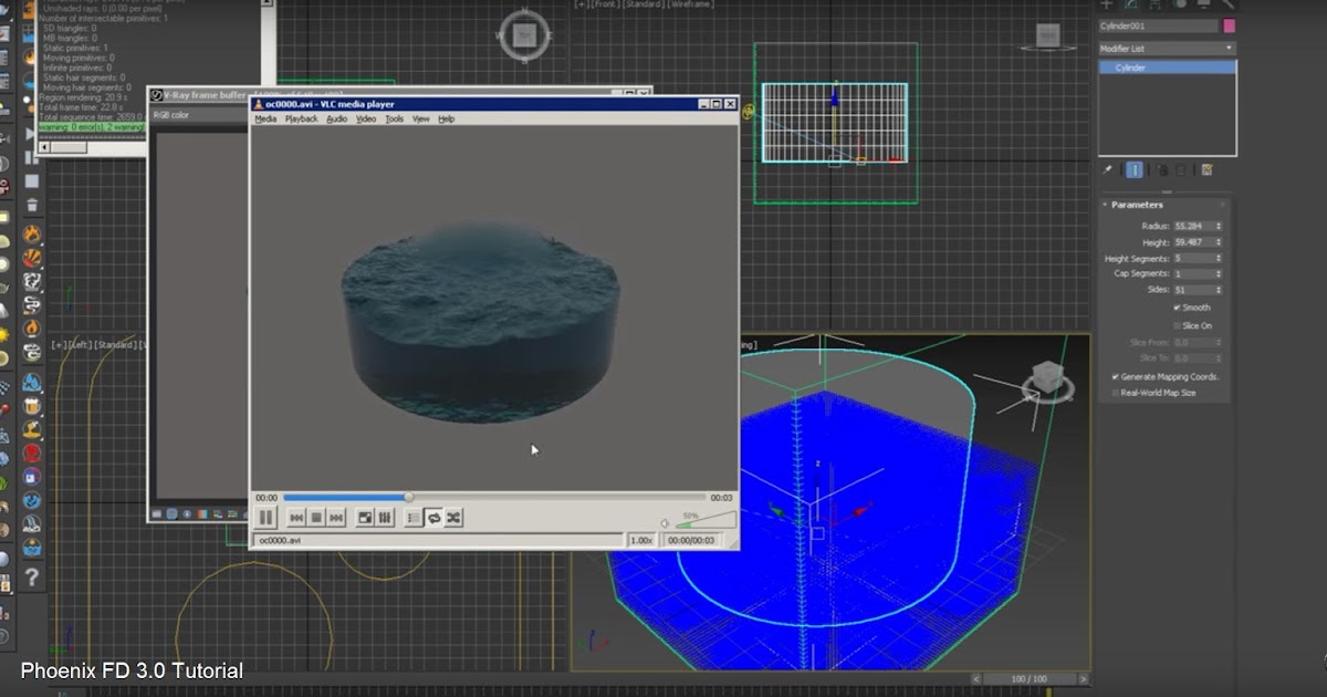 Phoenix FD 3.0 Tutorial - Ocean in a Geometry | CG TUTORIAL
