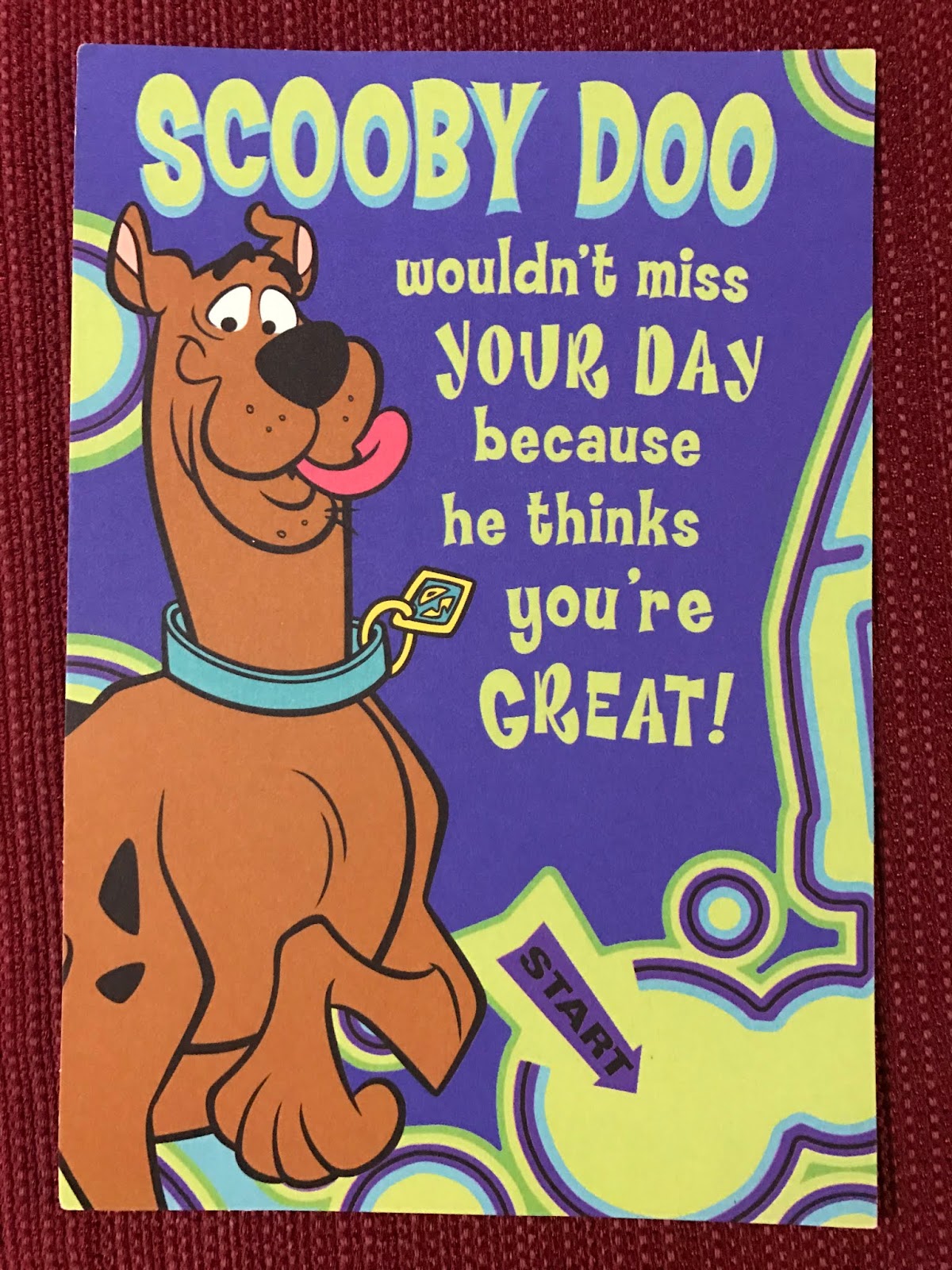 ScoobyAddict's Blog: My Scooby Stuff - Day 262 - Scooby Birthday Card