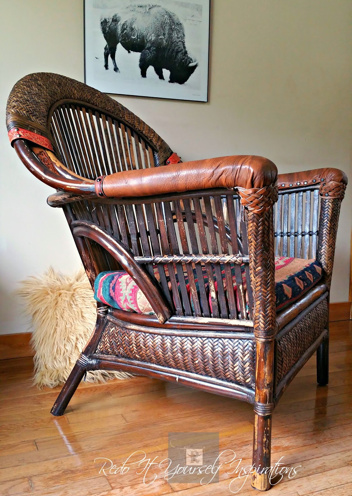 Pier 1 Wicker and Rattan Chair Makeover | Redo It Yourself Inspirations ...