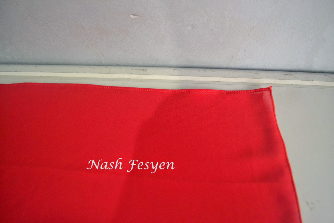 Nash Fesyen: Shawl Half Moon Jahitan Baby Seam