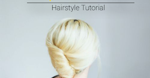 Simple French Roll Hairstyle Tutorial - Motivational Trends
