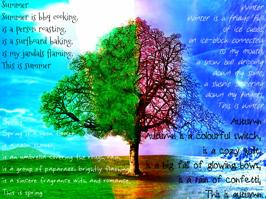 Crystal @ Tamaki Primary School: Seasons Poem