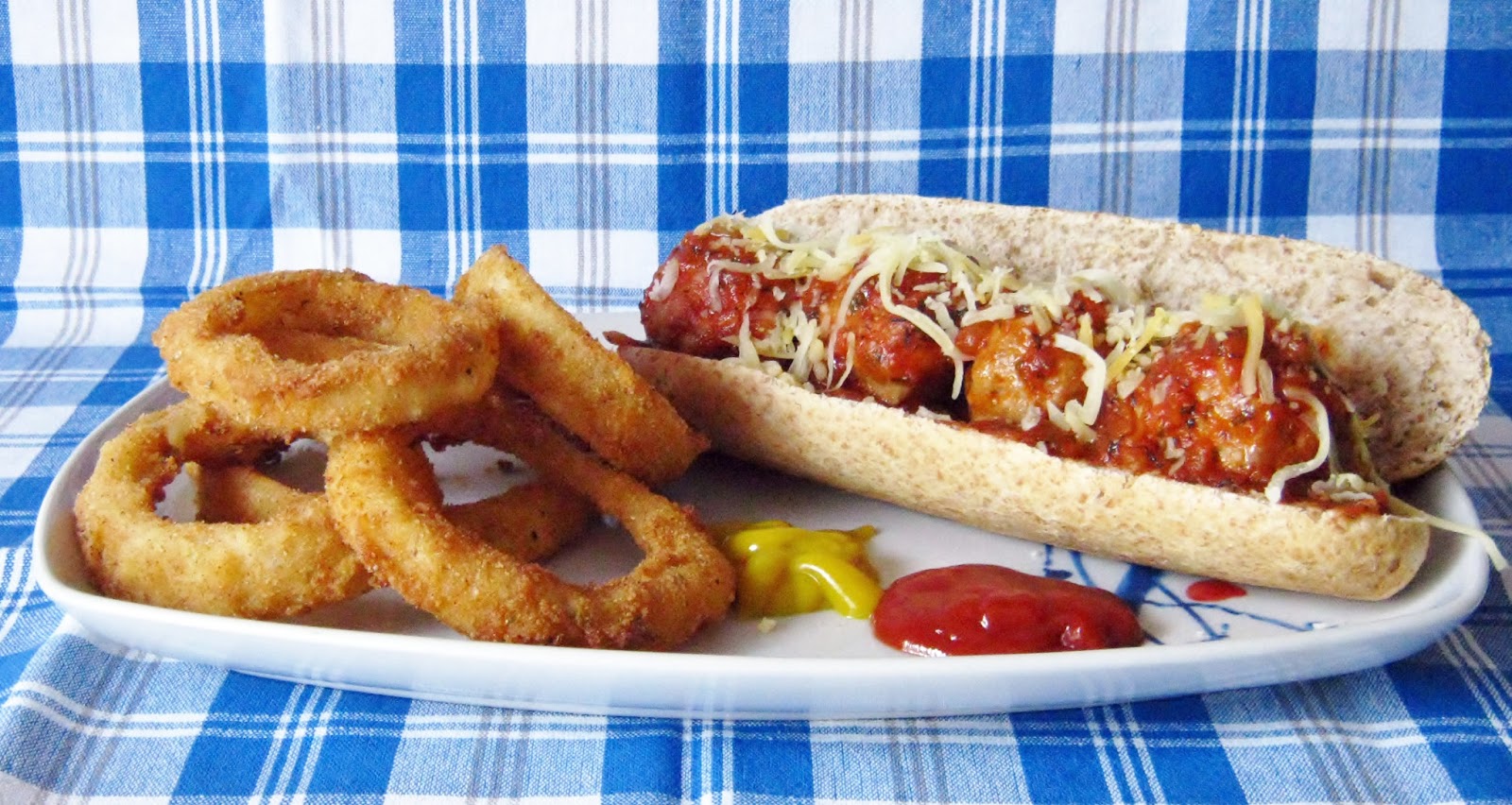 Blog da Nô: Meatball Sandwich and Onion Rings...