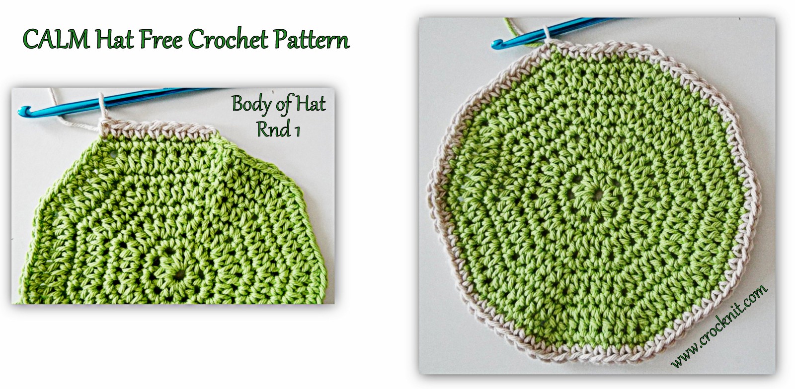 MICROCKNIT CREATIONS: SLEEP Hats Free Crochet Pattern #4 CALM HAT