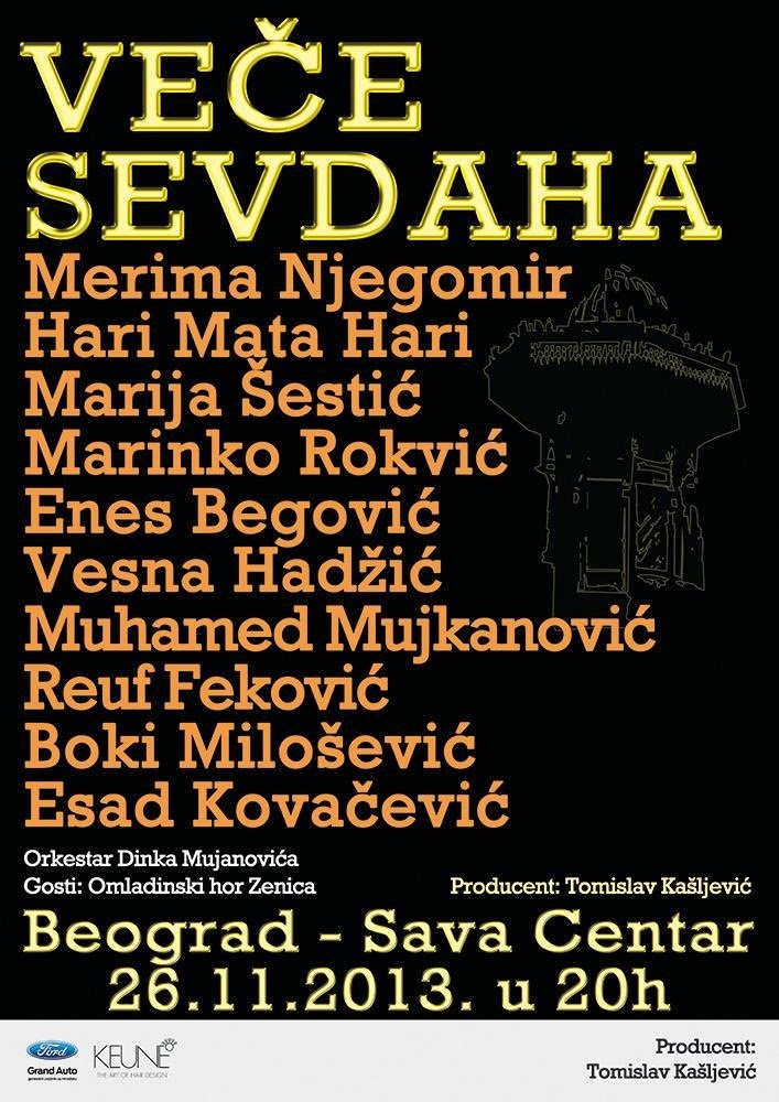 EX YU vesti : Tradicionalni koncert „Veče sevdaha“ 26.11. ponovno ...