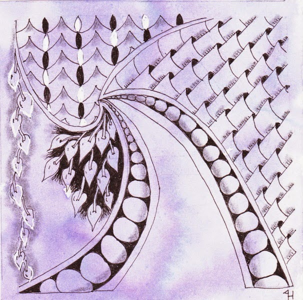 Tickled To Tangle: "It's a String Thing" #53 Tiles