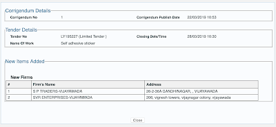 How to View corrigendum List Issued in a Tender published on IREPS ...