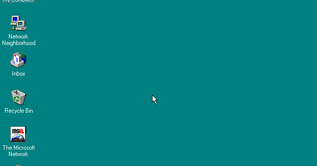 Windows 95 Screen shots - Remembrance of the evolution of Windows ...