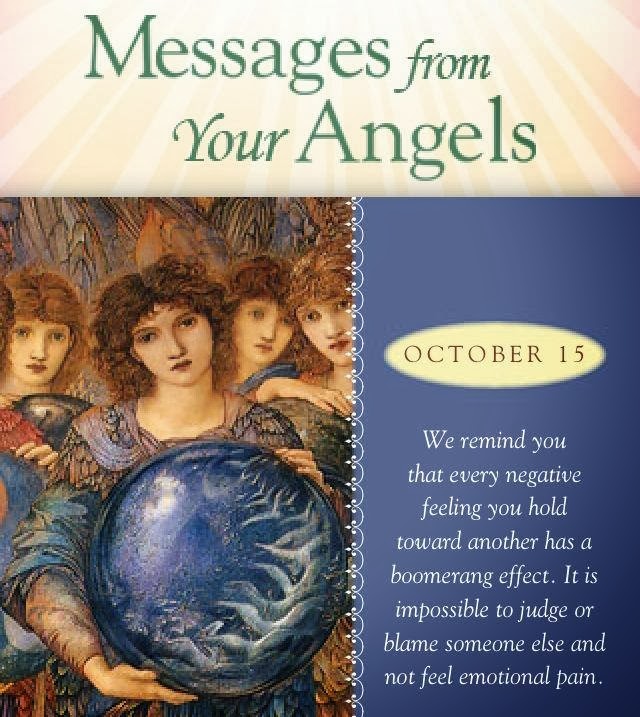 Messages from Our Angels today ~ October 15, Tuesday ♥