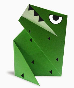 Tyrannosaurus - Easy Origami instructions For Kids