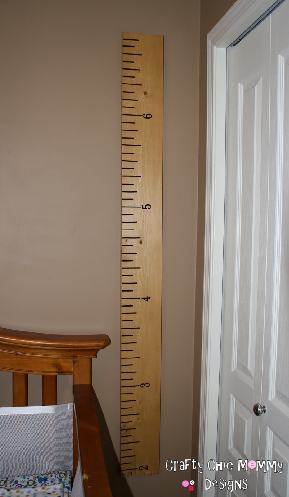Crafty Chic Mommy: P.B K.O. GIANT RULER GROWTH CHART