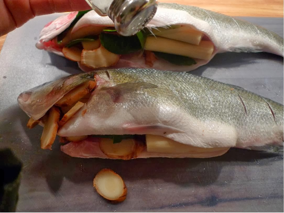 Amporn's Thai Kitchen: Thai steamed Bronzini fish with lime sauce