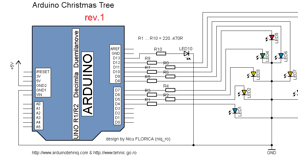 Arduino tehNiq: Christmas tree with Arduino