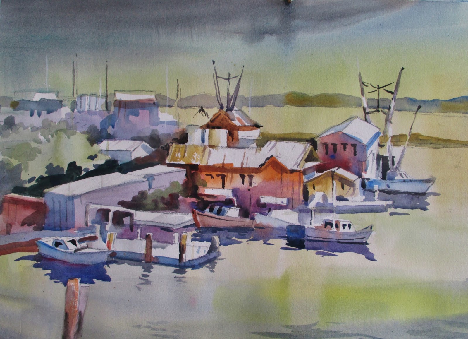 Carol Jessen's Watercolor World: A Bird's Eye View