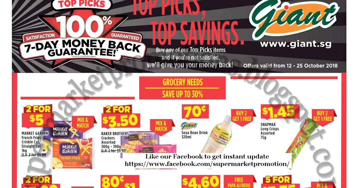 Giant Promotion Top Picks 12 - 25 October 2018 ~ Supermarket Promotions