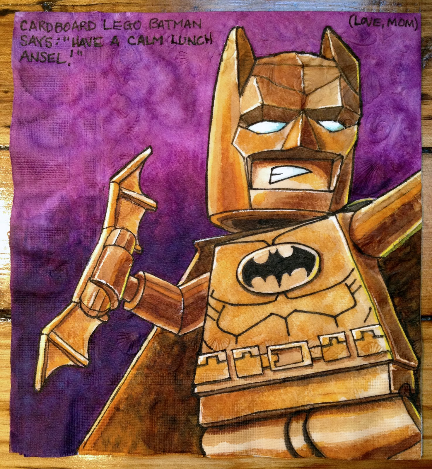 Daily Napkins: Cardboard LEGO Batman