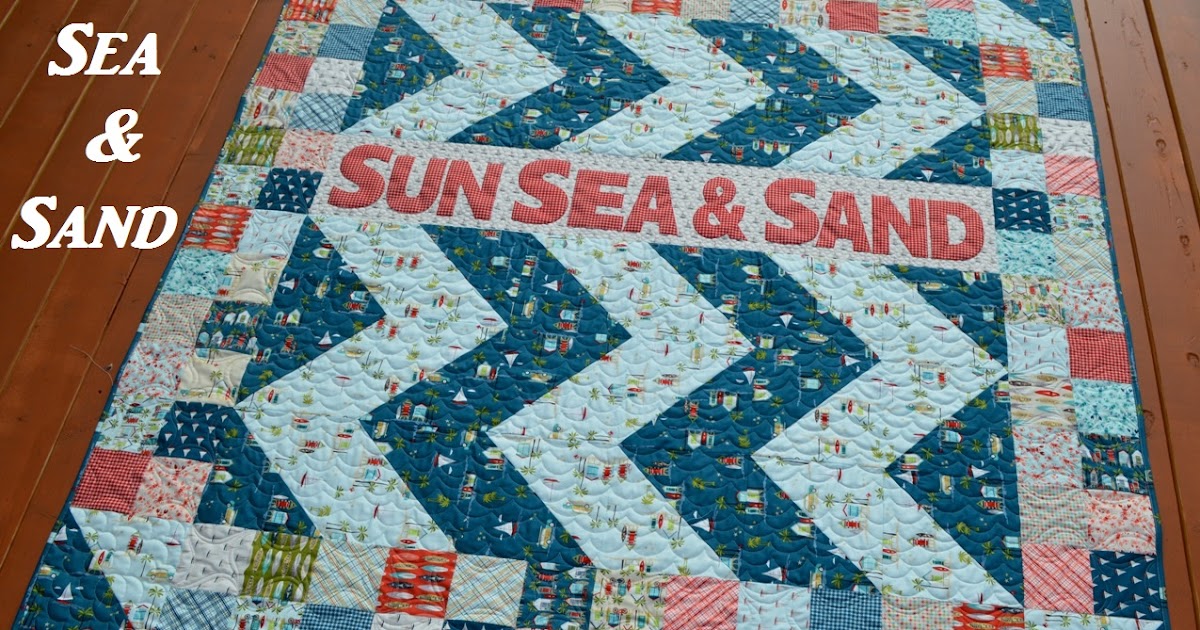 Happy Quilting: Sun Sea & Sand - A Finish and Tutorial