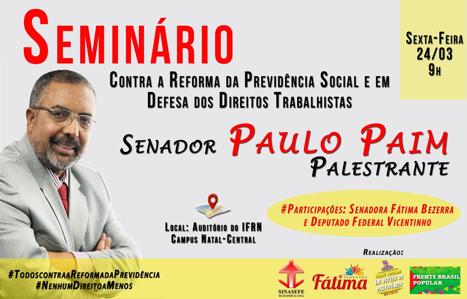 SINTE_Mipibu: SENADOR PAULO PAIM PARTICIPA AMANHÃ (24) DE SEMINÁRIO NO ...
