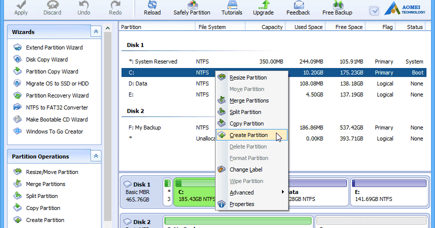 How To Create And Format Hard Disk Partitions In Windows 10 8 7