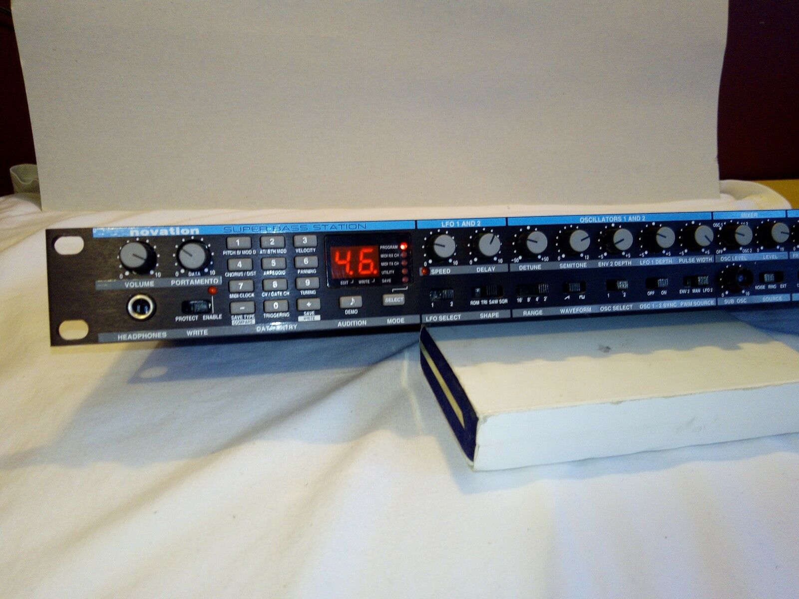 MATRIXSYNTH: Novation Bass Station Analog Rack Synth SN 020312