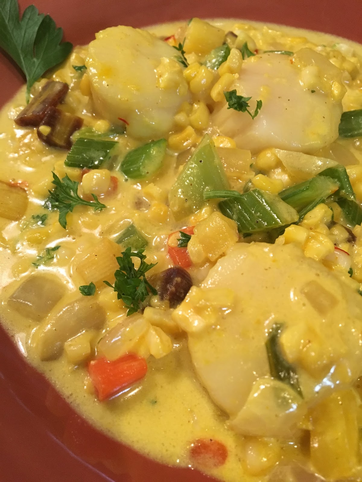 Dining with Doug: Scallops with Saffron and Corn