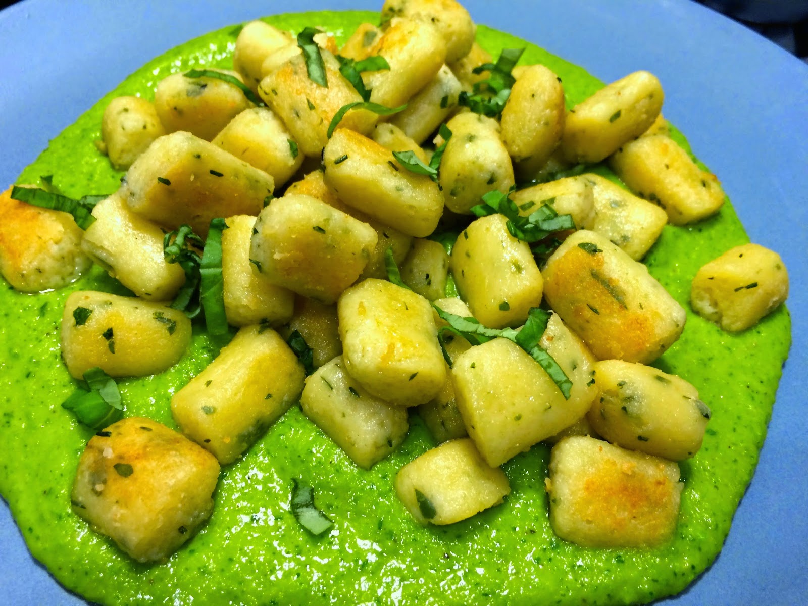 Cooking with SAHD: Parisian Gnocchi with Pea Pesto